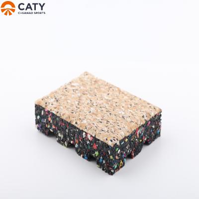 China Multi-Color Premium Rubber Tiles, Aesthetic Design with Anti-Slip and Shock Absorption for Gym Area for sale