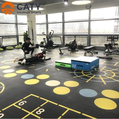 China Multi-Functional Rubber Tiles, Shock-Absorbing and Soundproof Flooring for Home Gym and Playroom for sale