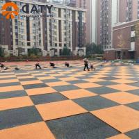 China 20mm Thickness Safety EPDM Rubber Tile with Shock Absorbing and Slip-Resistant Fall Protection for Kids Playground for sale