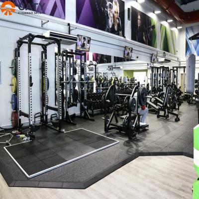 China EPDM granules manufacturer - Anti-Slip and Easy to Clean Premium Colorful Rubber Tiles for Gym for sale