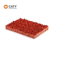 China 10mm Quick-Drain Permeable Running Track with Recyclable Granules for Rainy Climate Sports Fields for sale