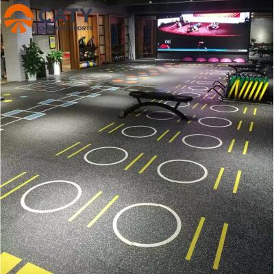 China Versatile Functional Gym Flooring System, Integrated with Shock-Absorbing, Weightlifting and Cardio Zones for sale
