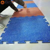 China Shock Absorbing and High-Stability Jigsaw Rubber Flooring Mats for Commercial Gyms and Fitness Areas for sale