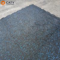 China Slip-Resistant and Durable Color Fleck Rubber Flooring Tiles for Gyms and Playgrounds for sale