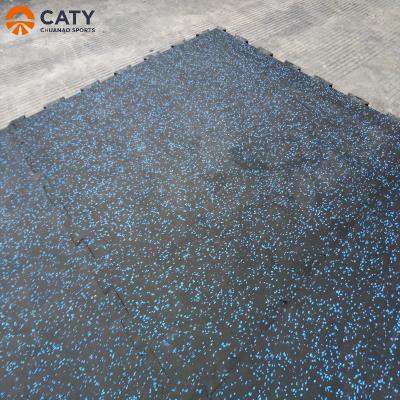 China Slip-Resistant and Durable Color Fleck Rubber Flooring Tiles for Gyms and Playgrounds for sale