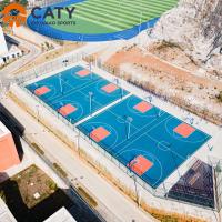 China Durable and Cost-Effective Semi-Prefabricated Rubber Sports Court Flooring for Outdoor and Indoor Use for sale