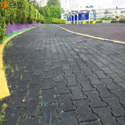 China Easy Installation and Anti-Slip Dog-Bone Rubber Tiles for Outdoor Walkways and Fitness Path for sale