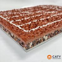 China Elastic and Lightweight ETPU Granules with Excellent Shock Absorption and Energy Return for Sports Surfaces for sale