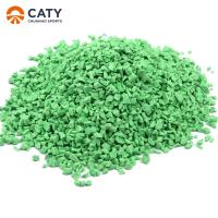 China 2-4mm Grass Green Elastic Eco-EPDM Rubber Granules for Artificial Turf Infilled for sale