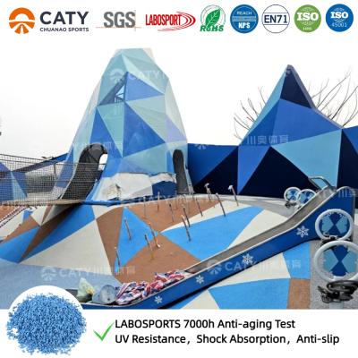 China Factory Price 1-3MM 20% EPDM Rubber Playground Surface Running Track  Wet Pour Playground Surface for sale