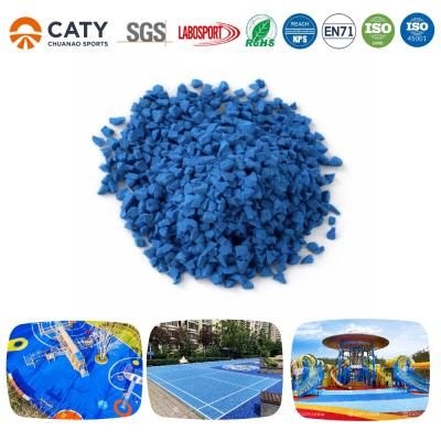 China Anti-UV Non-Toxic EPDM Rubber Granules with Shock Absorption for Playground and Running Track Surfaces for sale