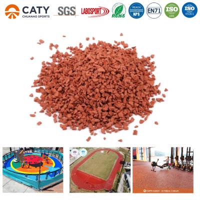 China EPDM Rubber Playground Surface SBR Rubber Granules For Playground Safety Flooring Playground Rubber Floor for sale