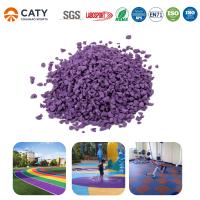 China Elastic and Durable Eco-Friendly EPDM Rubber Granules for Outdoor Children's Playground Kids Play Areas for sale