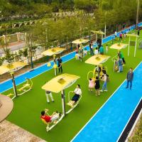 China Soft Fall EPDM Rubber Granules for Theme Parks Adventure Parks Trampoline Parks and Recreation Centers for sale