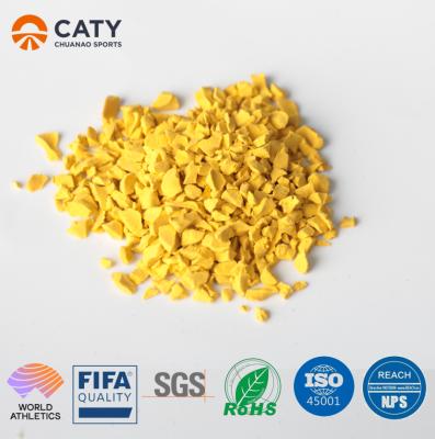 China Soft Fall EPDM Rubber Granules for Theme Parks Adventure Parks Trampoline Parks and Recreation Centers for sale