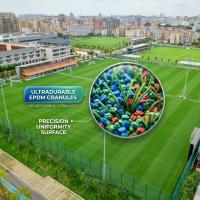 China Anti-UV EPDM Rubber Granules Artificial Turf Football Field Infill 1-3mm for sale