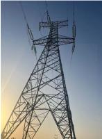 China Durable Steel Angle Tower Wind Resistant High Voltage Power Tower for sale