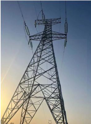 China Durable Steel Angle Tower Wind Resistant High Voltage Power Tower for sale
