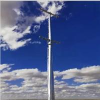 China Anti Corrosion Monopole Transmission Tower Single Circuit Power Line Tower For Cold Area for sale