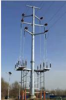 China Customized Steel Pole Tower 10kV - 1000kV Heavy Duty Tower For Electrical Distribution Networks for sale