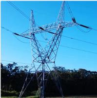 China Stable Transmission Line Tower Easy Installation Single Circuit Tower For Electrical Transmission Systems for sale