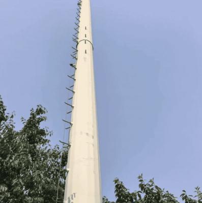 China Durable Monopole Telecom Tower Anti Corrosion Monopole Transmission Towers 30M Height for sale
