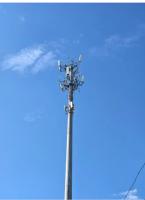 China 20M Height Telecommunication Monopole Tower Q355B / Q420B / Q460C Steel Communication Tower for sale