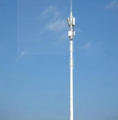 China Customized Telecommunication Towers Wind Resistant / Earthquake Resistant Monopole Communication Tower for sale