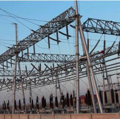 China Durable Electricity Substation Anti Seismic Anti Corrosion Substation Steel Structure for sale
