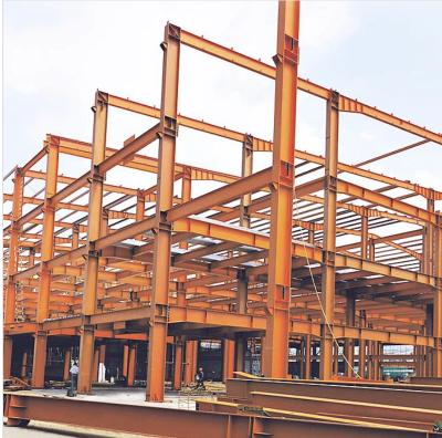 China Reusable Fabricated Steel Structures Customized Industrial Steel Structure With Quick Installation for sale