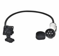 China 32A 7.4kW EV Type 1 To Type 2 Charging Adaptors 50CM Cable IP55 for sale