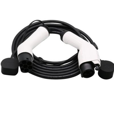 China 32A Type 1 to Type 2 EV Cable Car Charging Station EV Charger Connector for sale