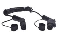China HEIU Type 1 To Type 2 EV Cable TPU Coiled EV Charging Cable IP55 for sale