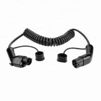 China OEM Type 1 To Type 2 EV Cable SAE J1772 Spiral Electric Car Charging Cable for sale