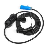 China CEE 32A Plug TPU Mobile EV Portable Chargers Type 2 Single Phase 7.4kW for sale