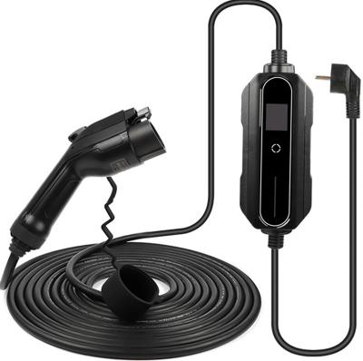 China Type 1 To Schuko 16A Portable EV Charger With LCD Screen 230V for sale