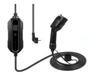 China LED Screen Schuko Type 1 Portable EV Charger J1772 16A for sale