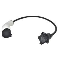 China J1772 Type 1 To Type 2 Electric Vehicle Adapter Cable 0.5m for sale