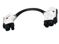 China 150A Thermoplastic CCS Type 1 To Type 2 EV Charging Adapters 1000VDC for sale
