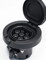 China IEC 62196 3 Phase Type 2 Female Socket EV Charging Socket 4 Point for sale