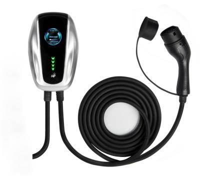 China 32A 7kw Wall Mounted EV Charger 5M Type 2 EVSE Wallbox UKCA ROHS for sale