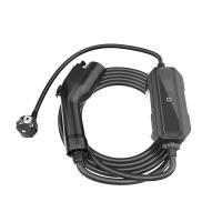 China Schuko Plug SAE J1772 Type 1 Portable EV Charger With Control Box for sale