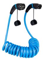 China 16A Spiral Type 2 To Type 2 EV Charging Cable 1 Phase Electric Car Cable IP67 for sale
