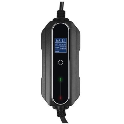 China Schuko Ev Charger 16A Type 2 Portable Electric Car Charger 5M 10M 12M for sale