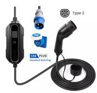 China IEC62196 32A Type 2 7.2kw Portable EV Charger Station For Electric Car for sale