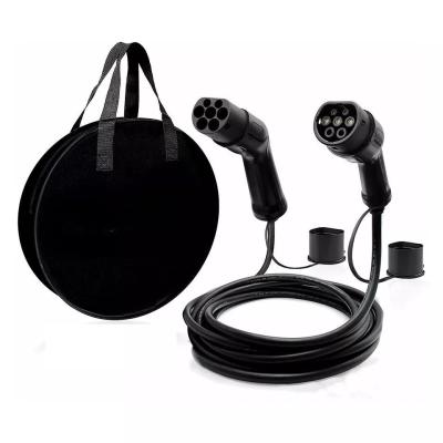 China Type 2 To Type 2 Home Electric Vehicle Car Ev Charging Cable 32A 7KW for sale