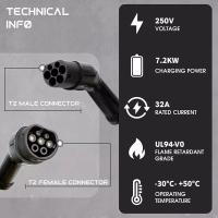 China New Arrival OEM Type 2 Three Phase 32A EV Charger Cable Mode 3 for sale