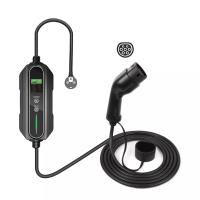 China EU Mode 2 OEM 3.5kw 16A EVSE Level 2 Type 2 EV Charger Portable With Screen for sale