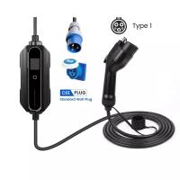 China EU Plug French / UK / US Connectors 16A Portable Electric Vehicle Charger AC / DC for sale