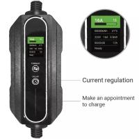 China 7kw 11kw 22kw Portable Ev Charger 32A 1 Phase 3 Phase Type 2 With 5m Cable for sale